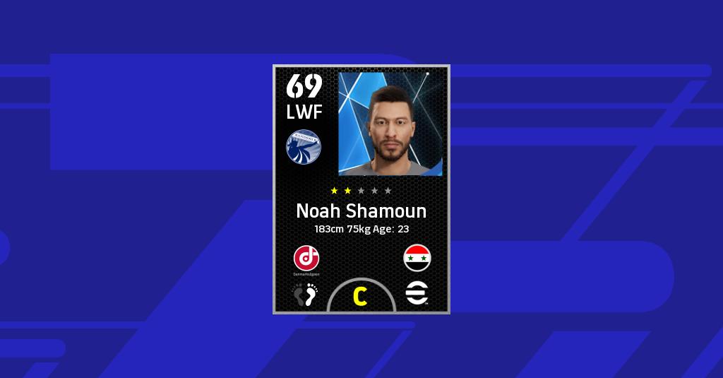 Noah Shamoun eFootball 2022 Stats