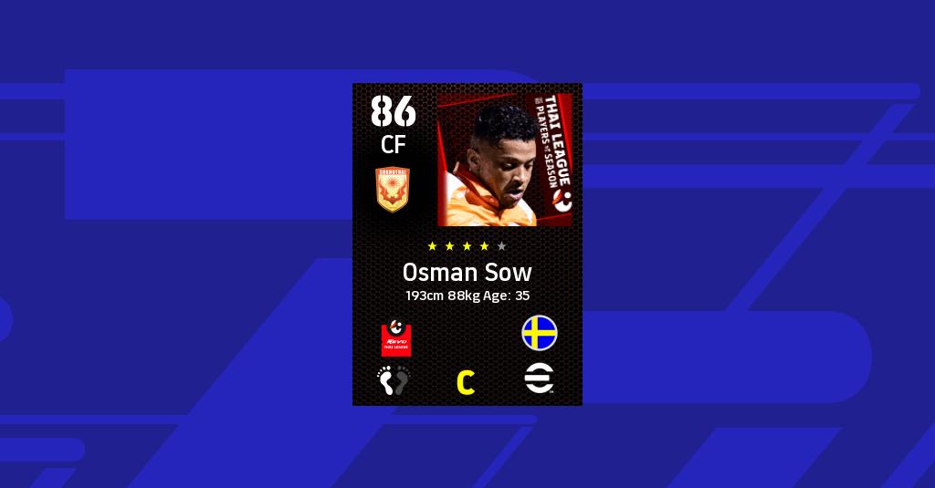 O. Sow eFootball 2022 Stats