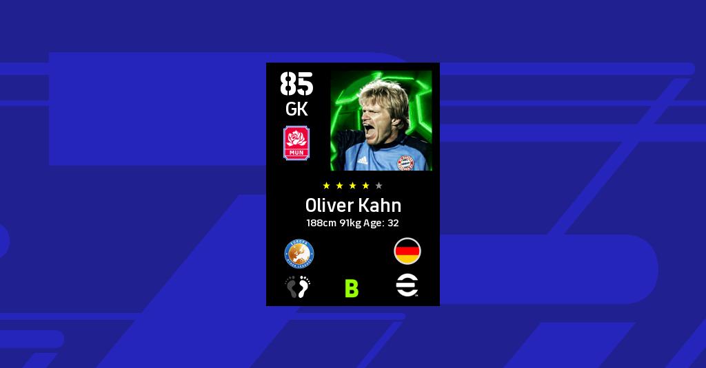 Oliver Kahn eFootball 2022 Stats