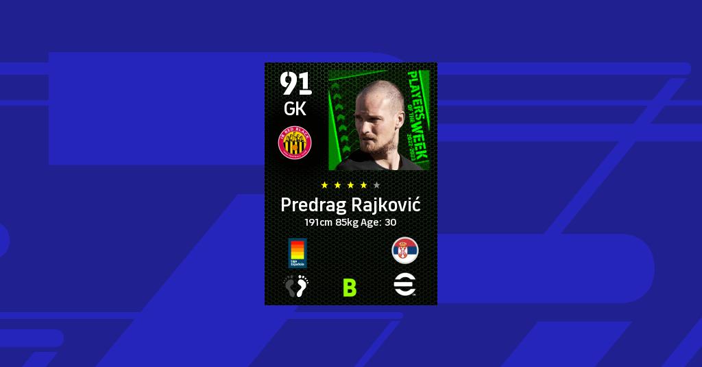 Predrag Rajkovic eFootball 2022 Stats