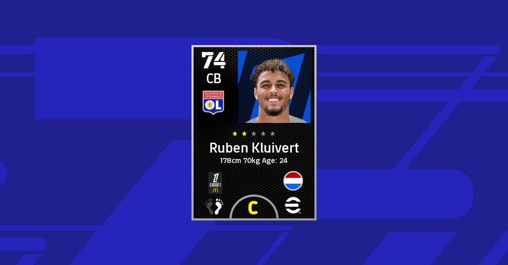 Ruben Kluivert eFootball Stats