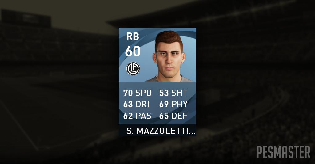 S. Mazzoletti PES 2021 Stats
