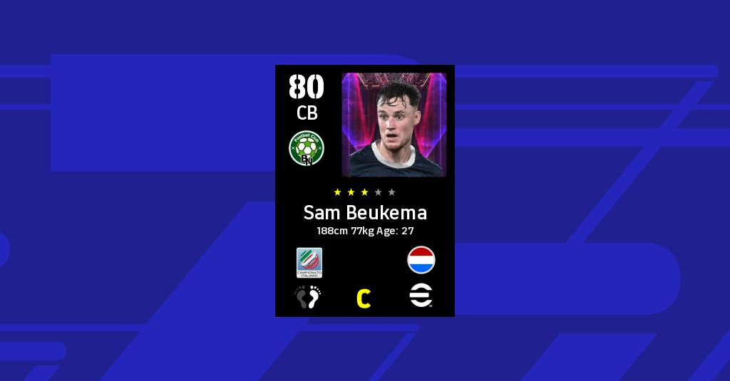 Sam Beukema eFootball Stats
