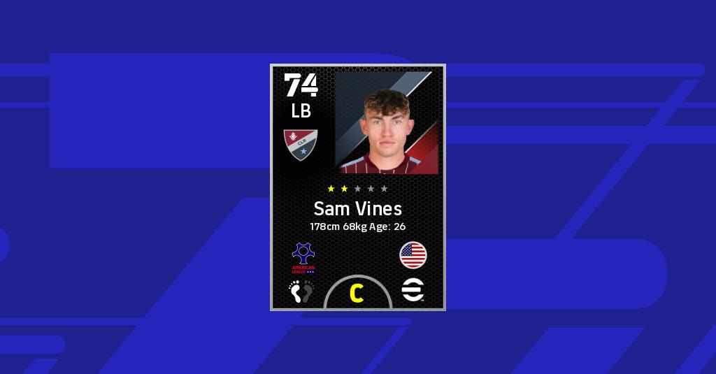 Sam Vines eFootball 2022 Stats
