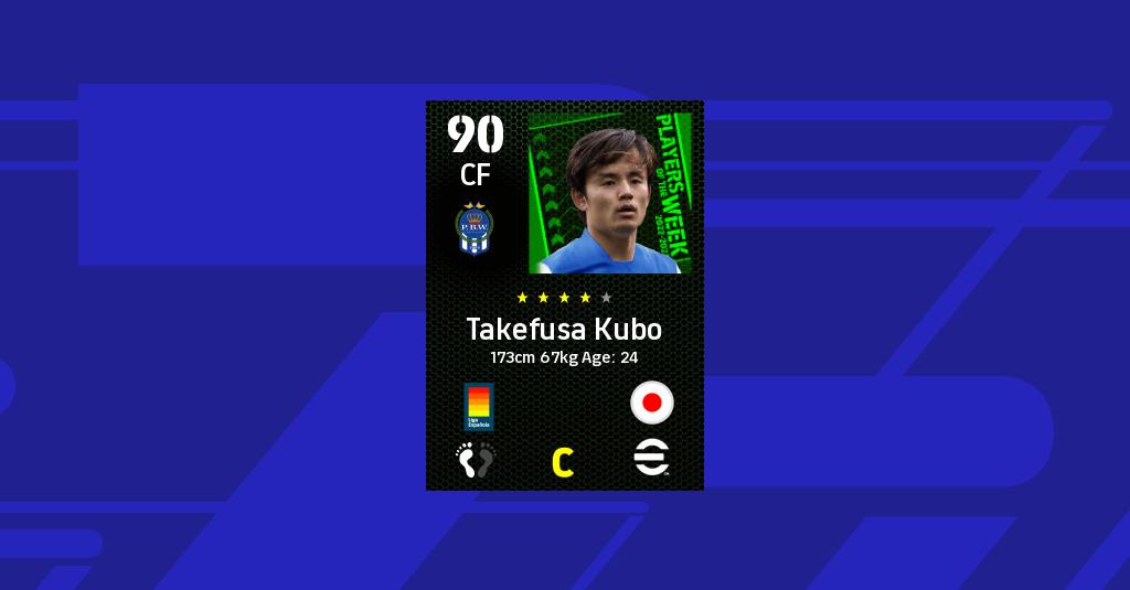 Takefusa Kubo eFootball 2022 Stats