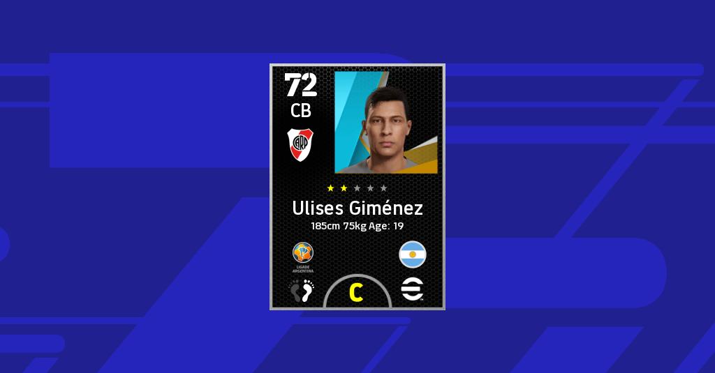 Ulises Giménez eFootball Stats