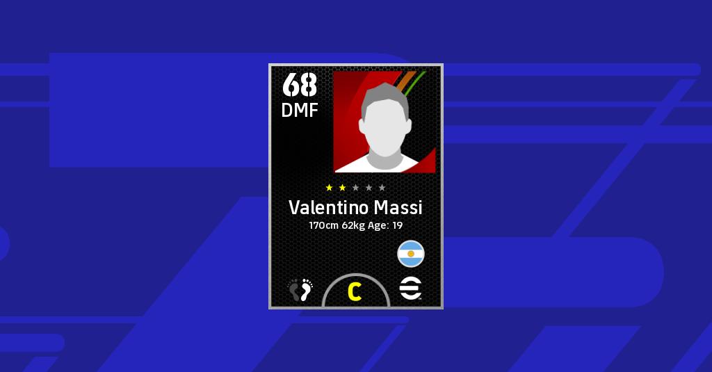 Valentino Massi eFootball Stats