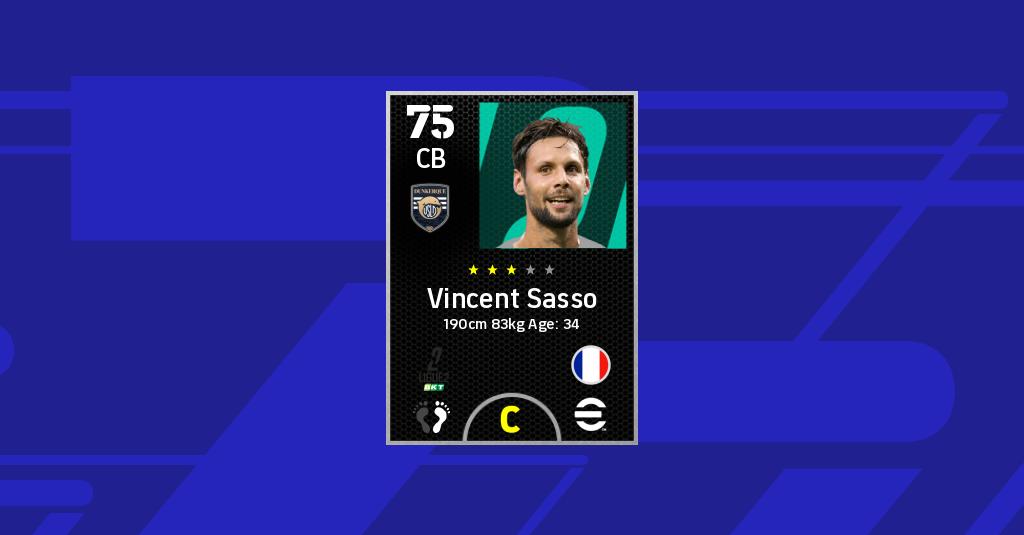 Vincent Sasso eFootball 2022 Stats