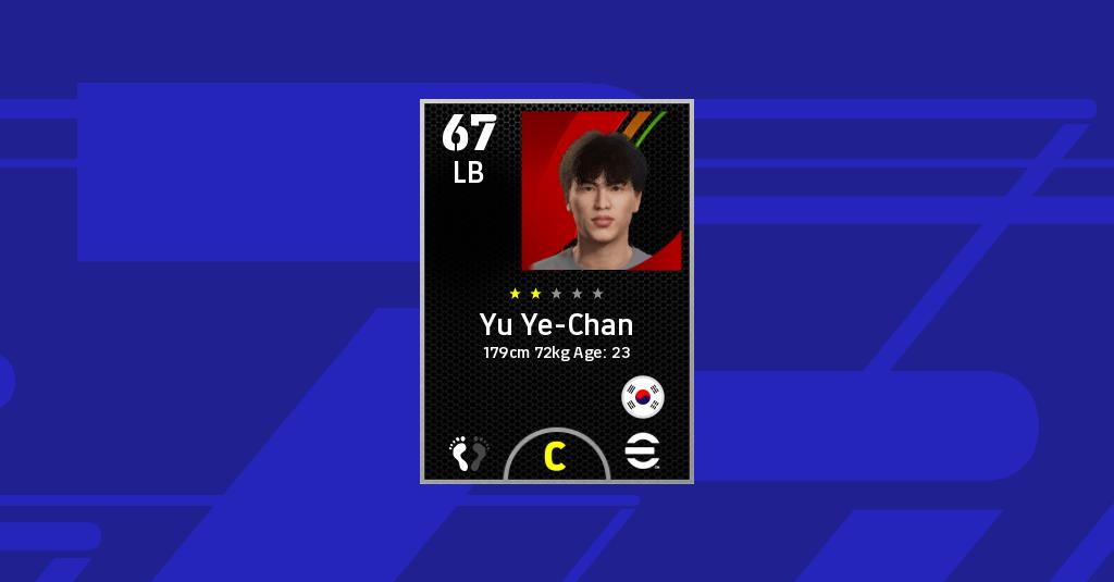 Yu Ye-Chan eFootball Stats