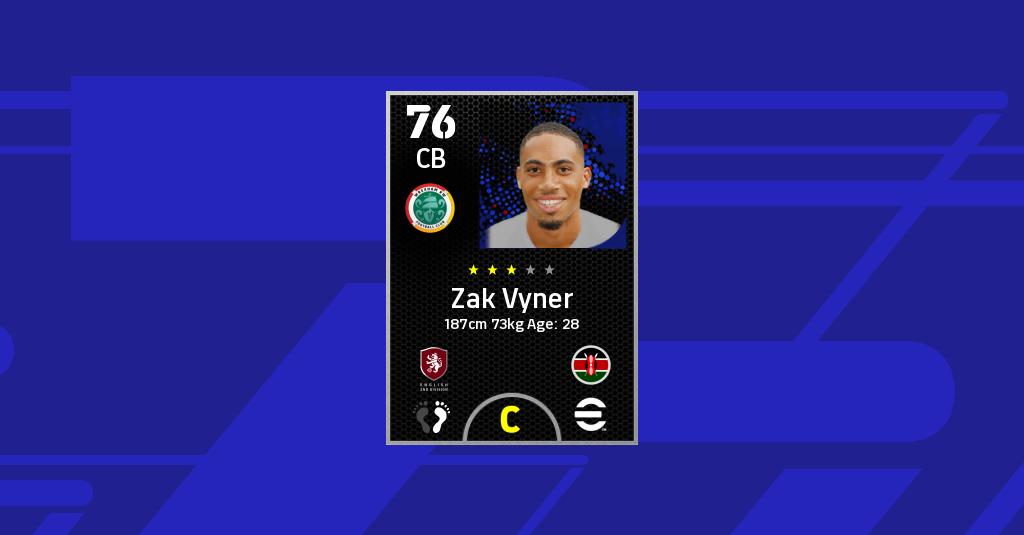 Zak Vyner eFootball 2022 Stats