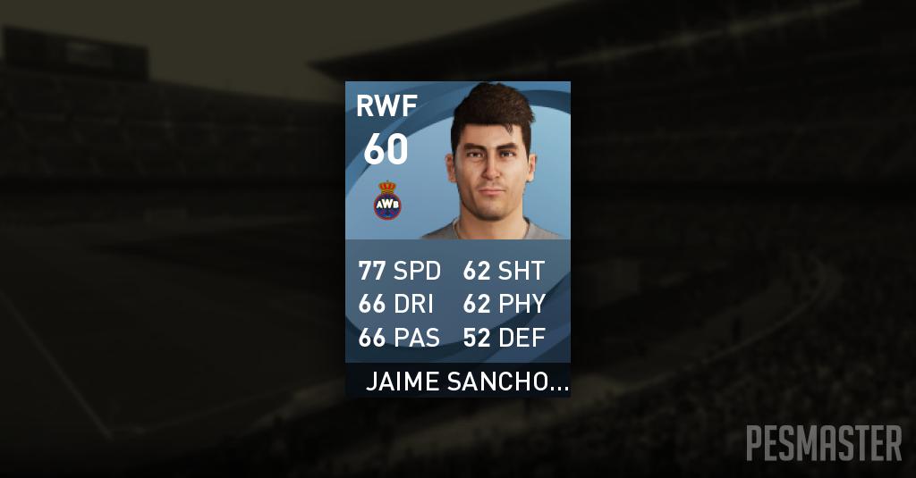 Jaime Sancho PES 2021 Stats