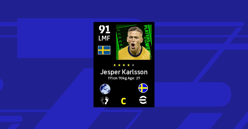 Jesper Karlsson eFootball Stats