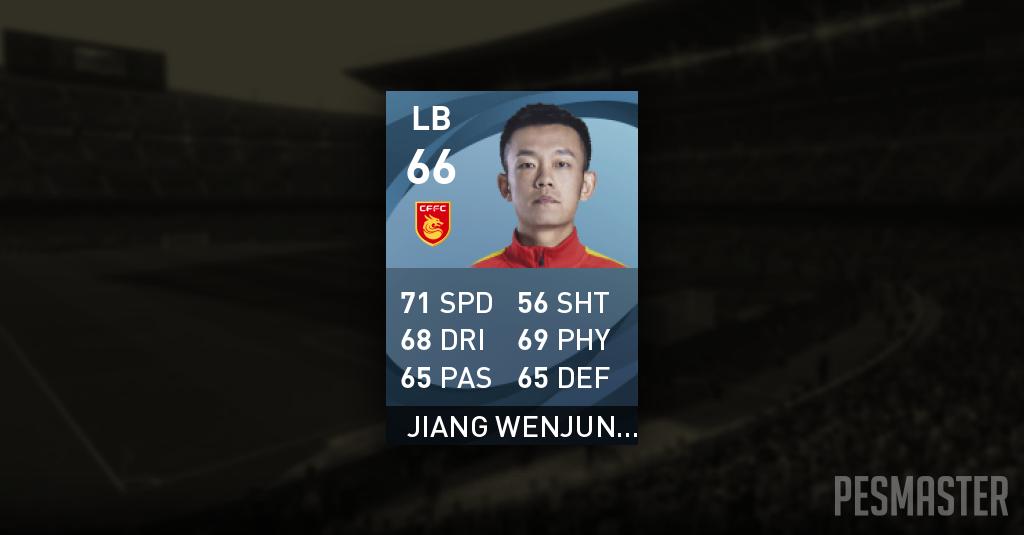 Jiang Wenjun PES 2021 Stats