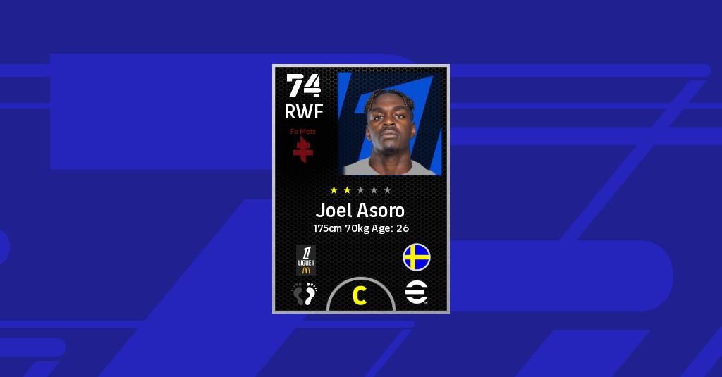 Joel Asoro eFootball Stats