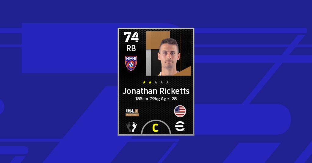 Jonathan Ricketts eFootball Stats