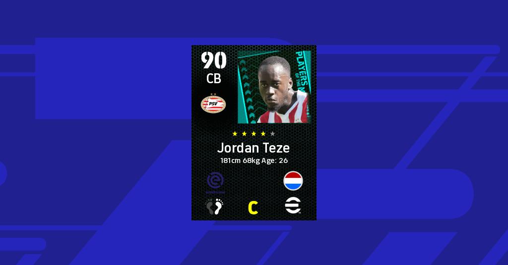 Jordan Teze eFootball Stats