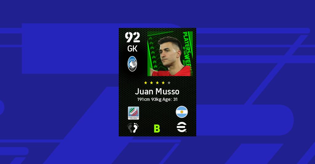 Juan Musso eFootball Stats