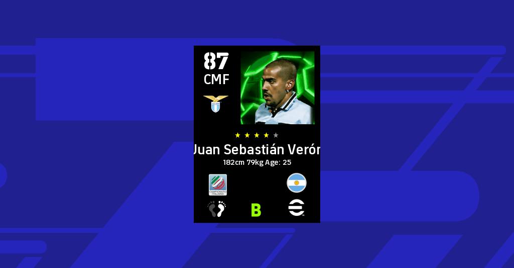 Juan Sebastián Verón eFootball Stats
