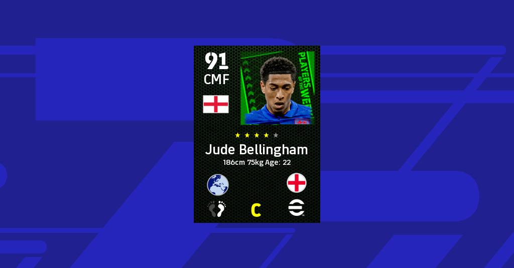 Jude Bellingham eFootball Stats