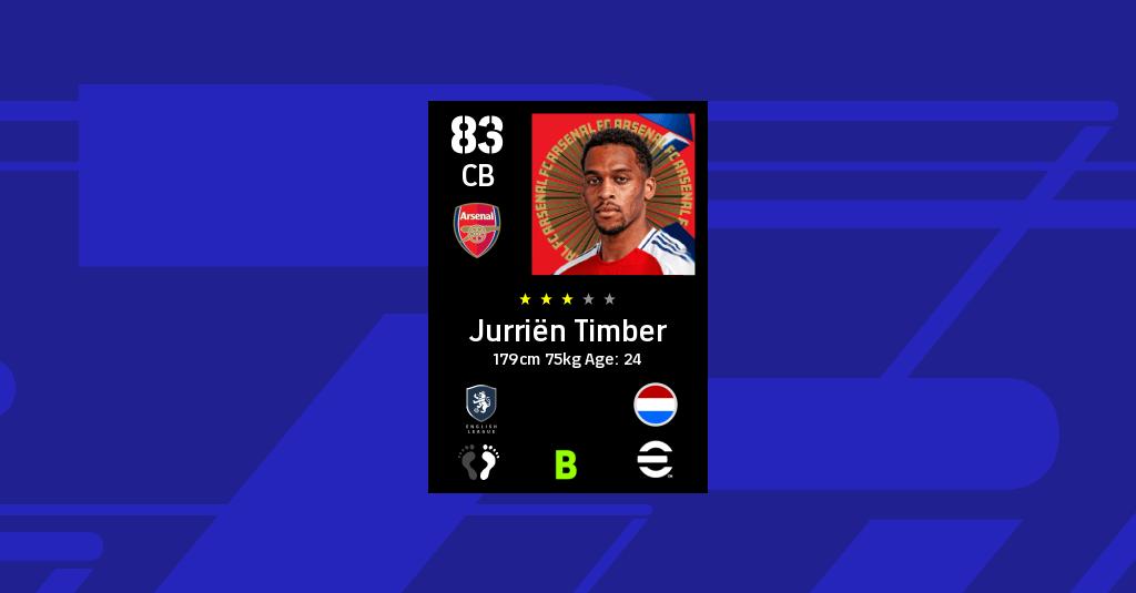 Jurriën Timber eFootball Stats