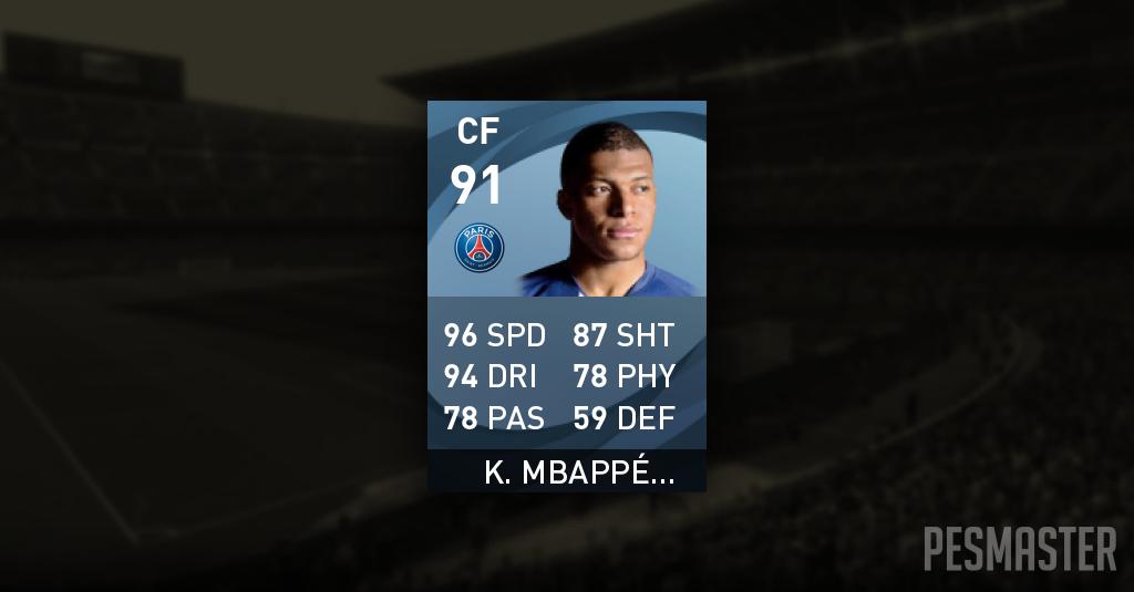 Kylian Mbappé PES 2021 Stats