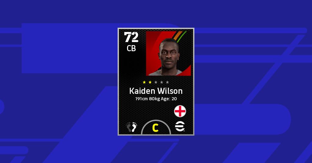 Kaiden Wilson eFootball Stats