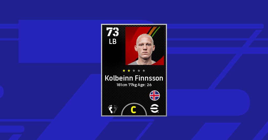 Kolbeinn Finnsson eFootball Stats