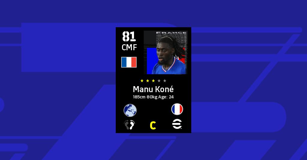 Kouadio Koné eFootball Stats