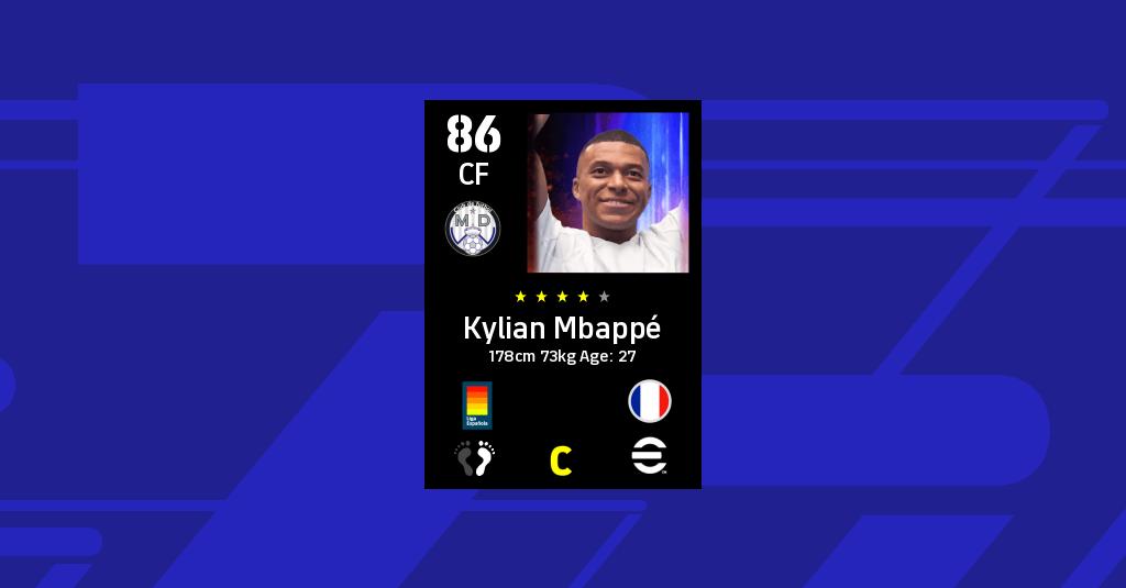 Kylian Mbappé eFootball Stats