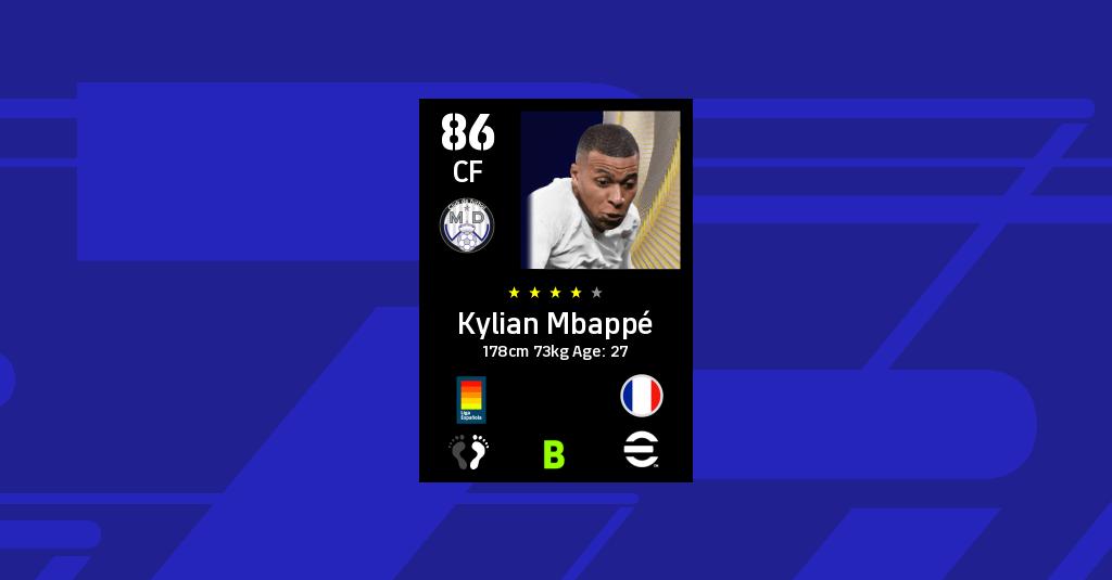 Kylian Mbappé eFootball Stats