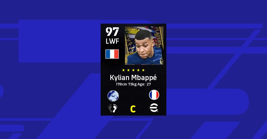 Kylian Mbappé eFootball Stats