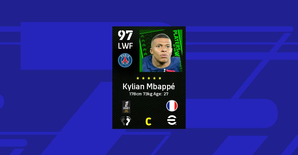 Kylian Mbappé eFootball Stats