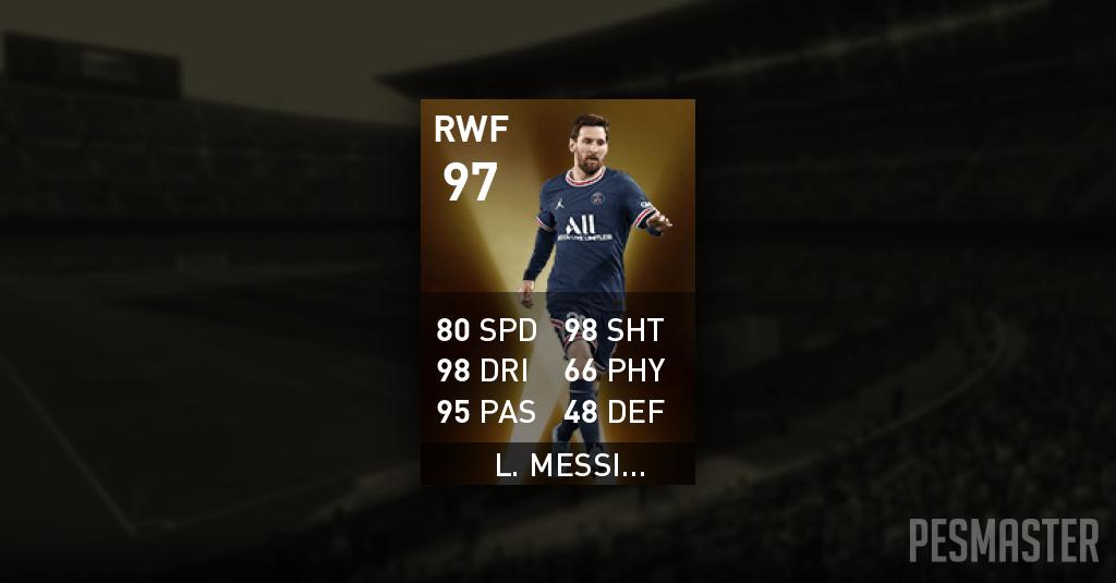 Lionel Messi PES 2021 Mobile Stats