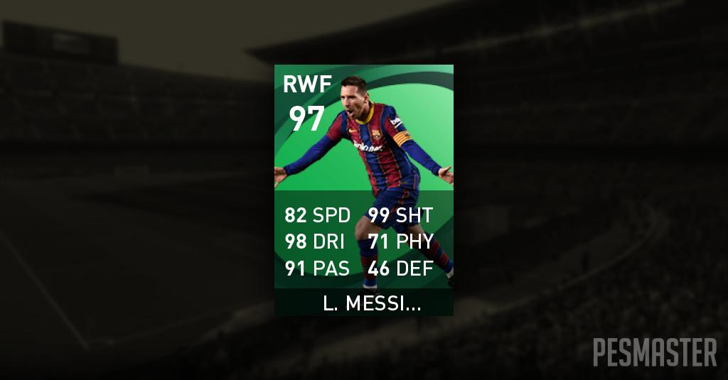 Lionel Messi PES 2021 Stats