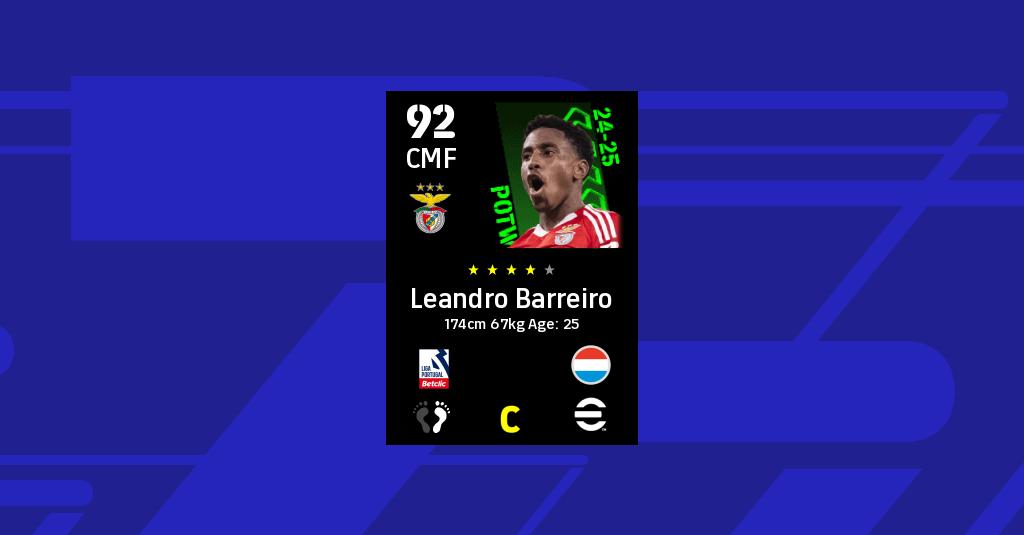 Leandro Barreiro eFootball Stats