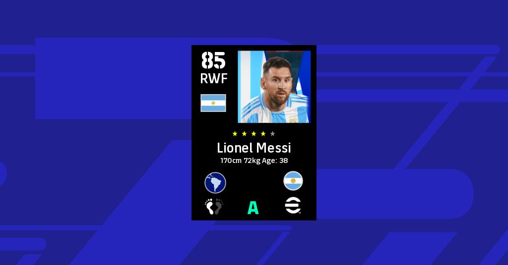 Lionel Messi eFootball Stats