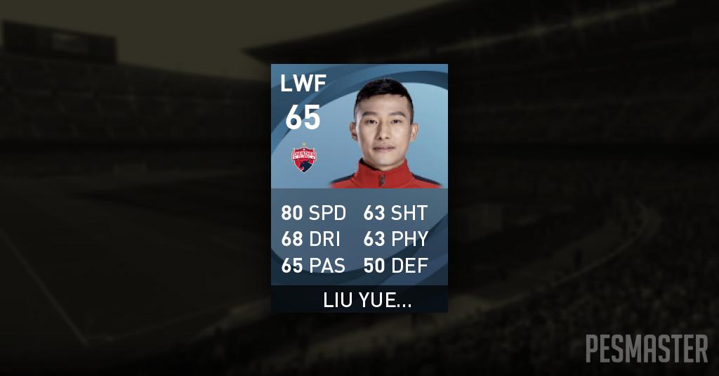 Liu Yue PES 2021 Stats