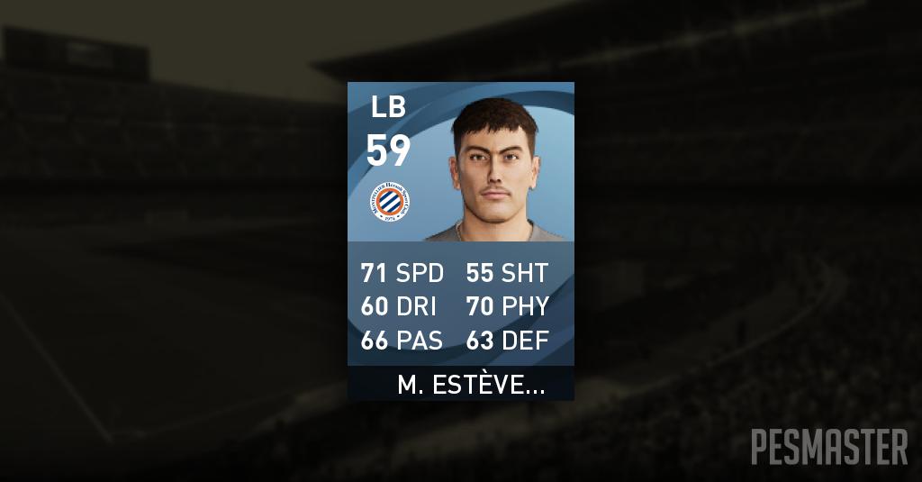 Maxime Estève PES 2021 Stats
