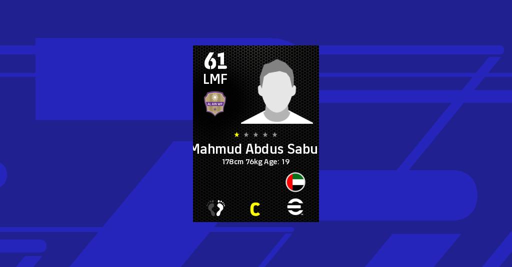 Mahmud Abdus Sabur eFootball 2022 Stats