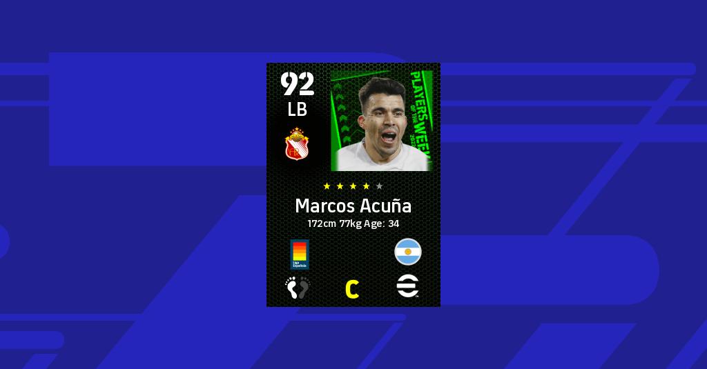 Marcos Acuña eFootball Stats