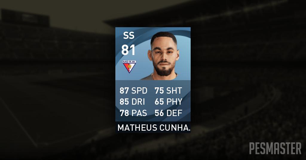 Matheus Cunha PES 2021 Mobile Stats