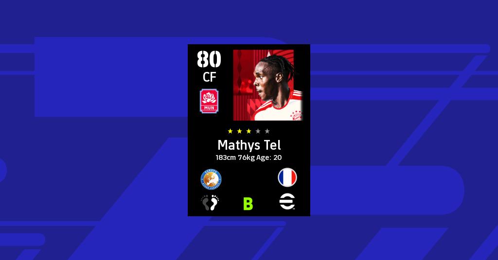 Mathys Tel eFootball Stats