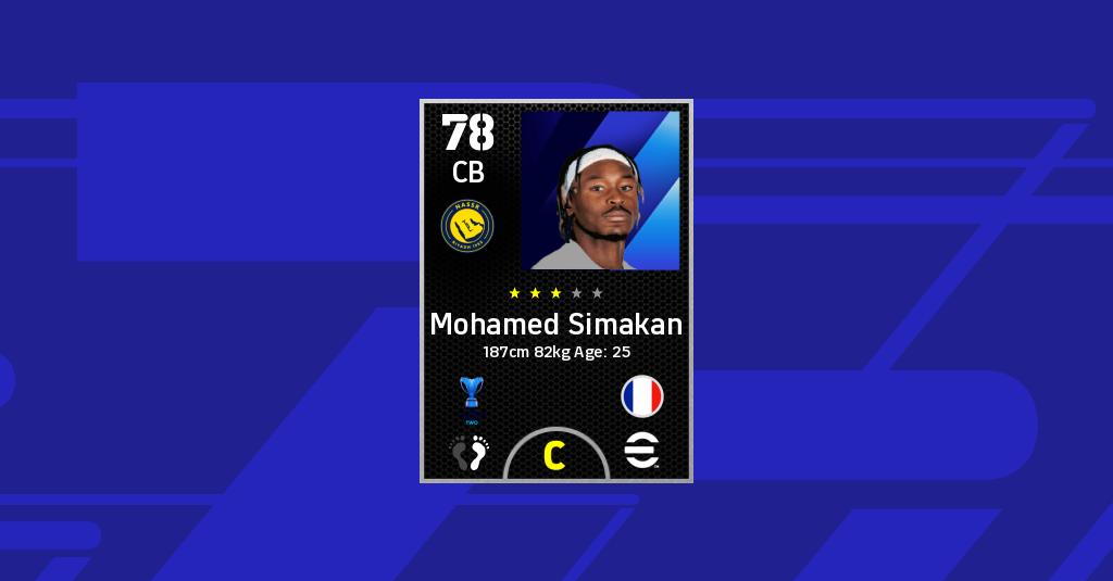 Mohamed Simakan eFootball Stats