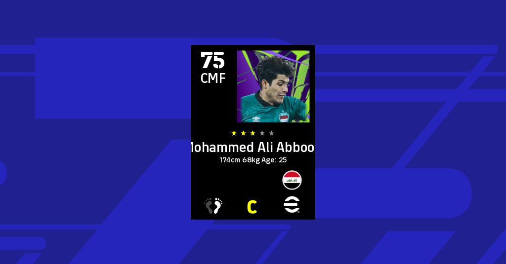 Mohammed Ali Abbood eFootball Stats