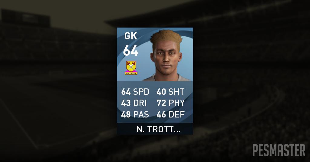 Nathan Trott PES 2021 Stats