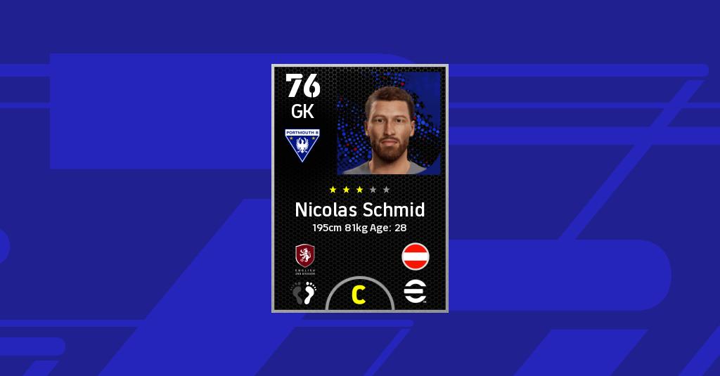 Nicolas Schmid eFootball Stats