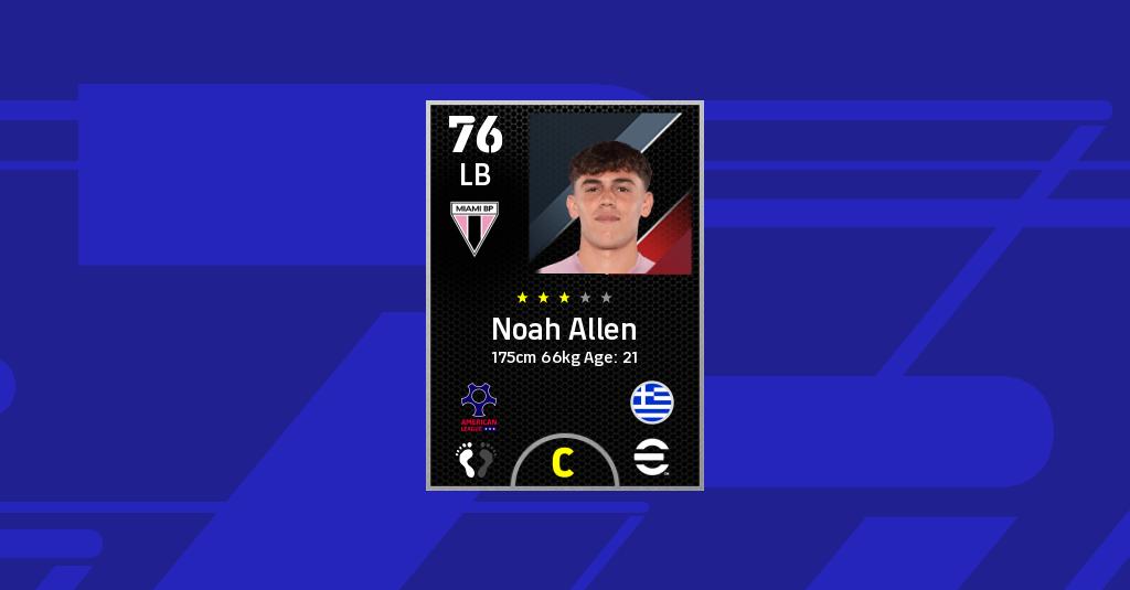 Noah Allen eFootball Stats