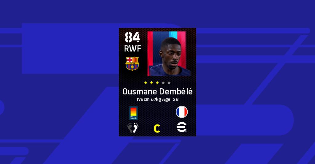 Ousmane Dembélé eFootball Stats