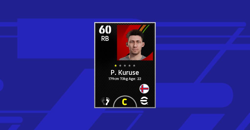 P. Kuruse eFootball 2022 Stats