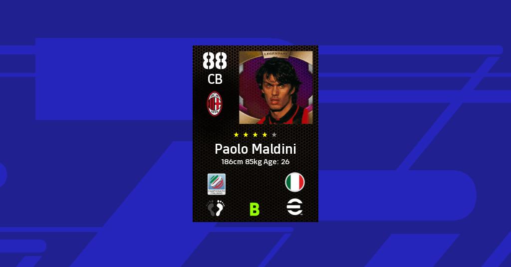 Paolo Maldini eFootball Stats